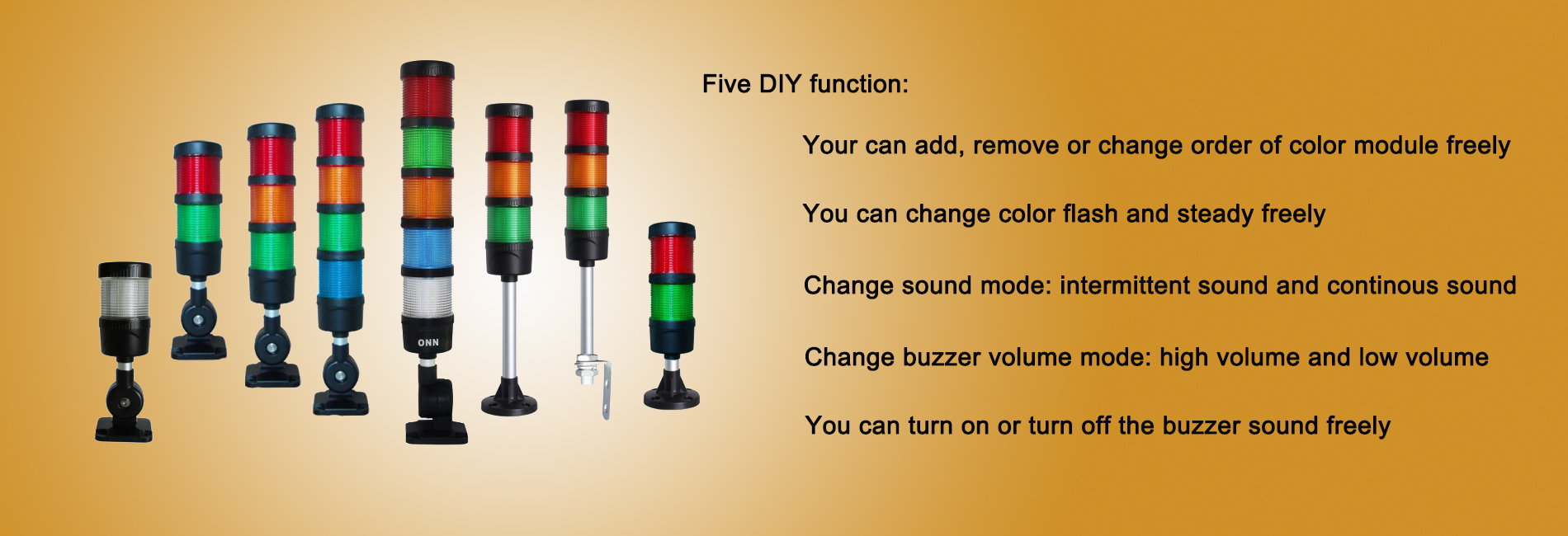 New Product Modular Led Signal Tower light - ONN