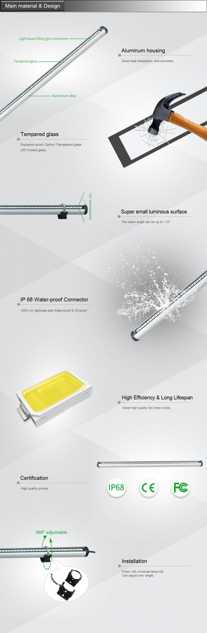 IP68 LED Tubular Work Light ONN-M9F – ONN