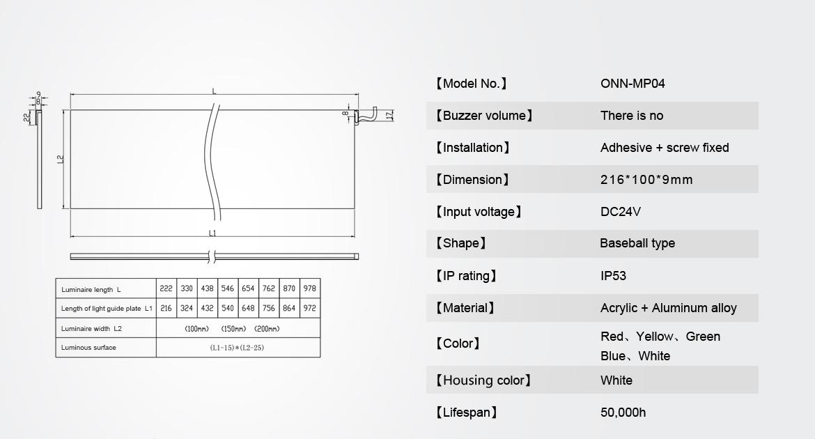 2024 ONN New MP04 Tri-Color in One Layer LED Signal Tower Light – ONN
