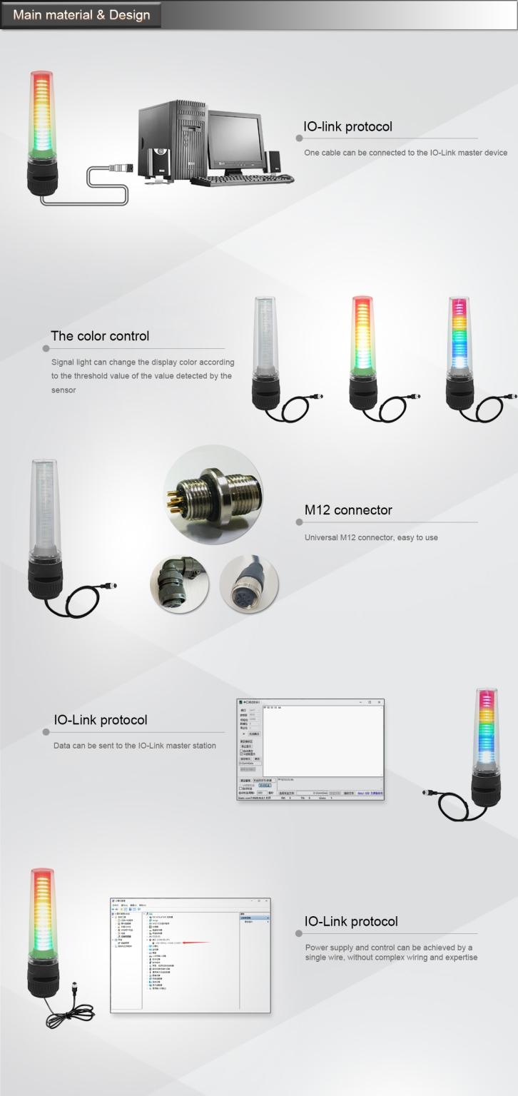 M4A IO-Link LED Signal Tower Light – ONN